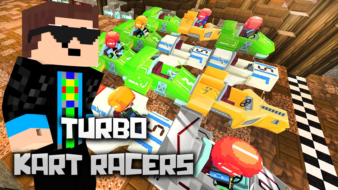 Kopf an Kopf Rennen! - Minecraft: TURBO KART RACERS - YouTube