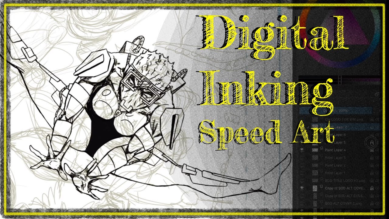 Speed Art: Digital Inking in Krita - YouTube