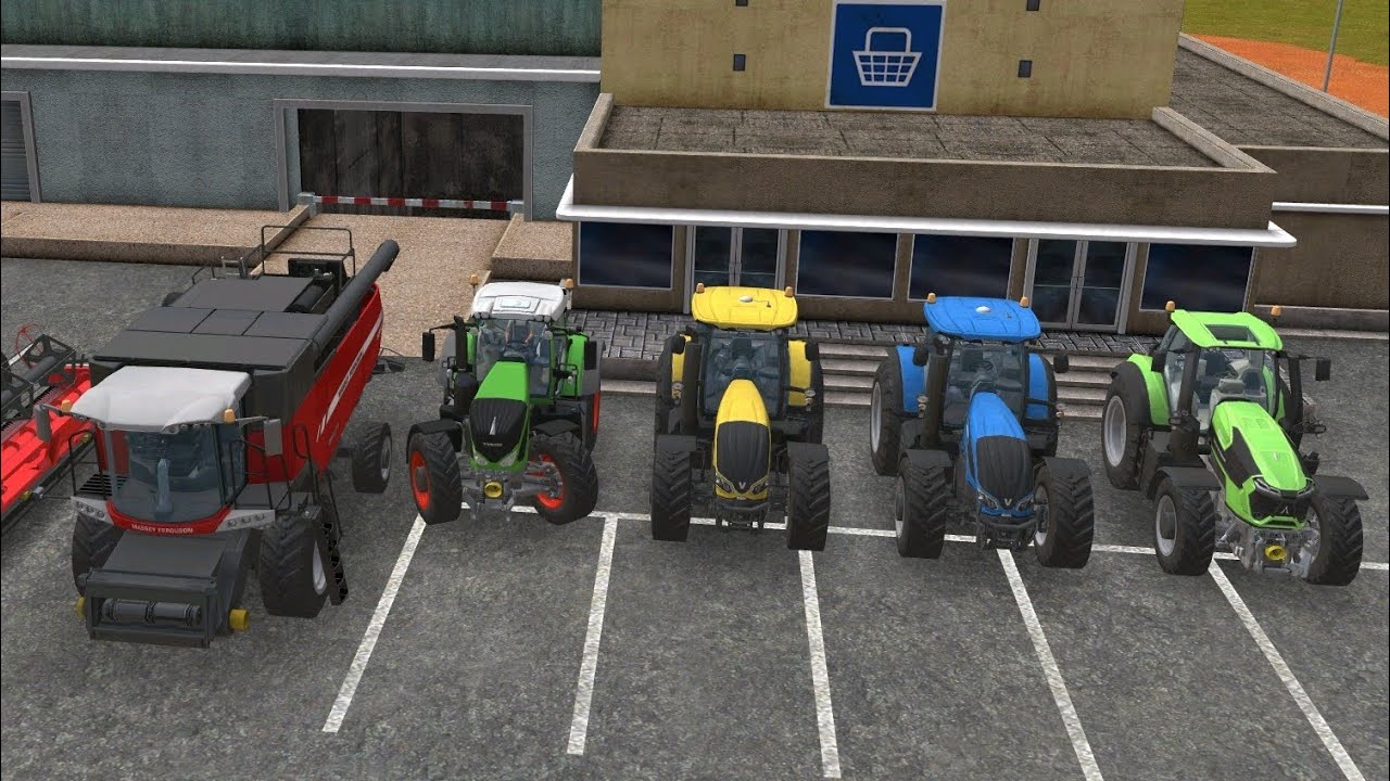 Wheat harvesting and store in farming simulator gameplay multiplayer ...