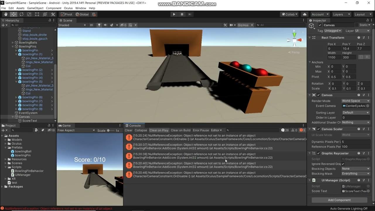 07 Adding score system Part 2 | VR Bowling Game with Unity and Oculus Quest 2 - YouTube