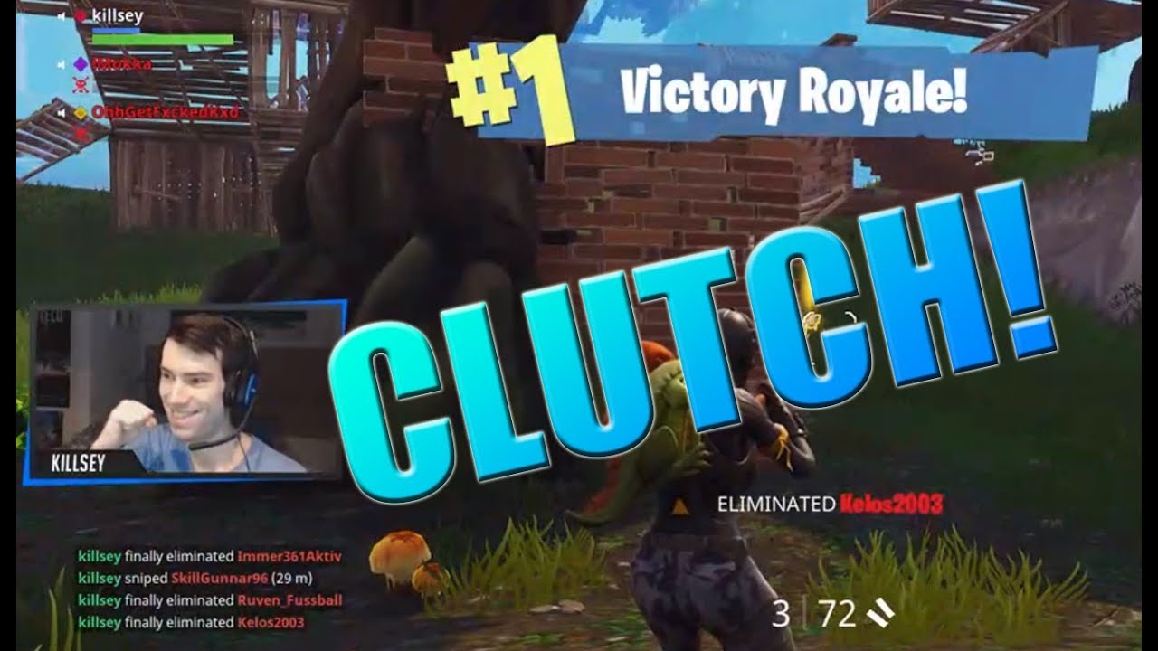 Fortnite 1v4 Clutch Highlight! - YouTube