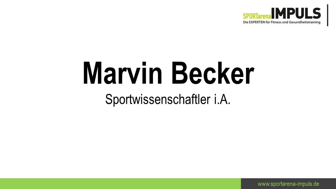 SPORTarena IMPULS: Unser Experte MARVIN BECKER stellt sich vor. - YouTube