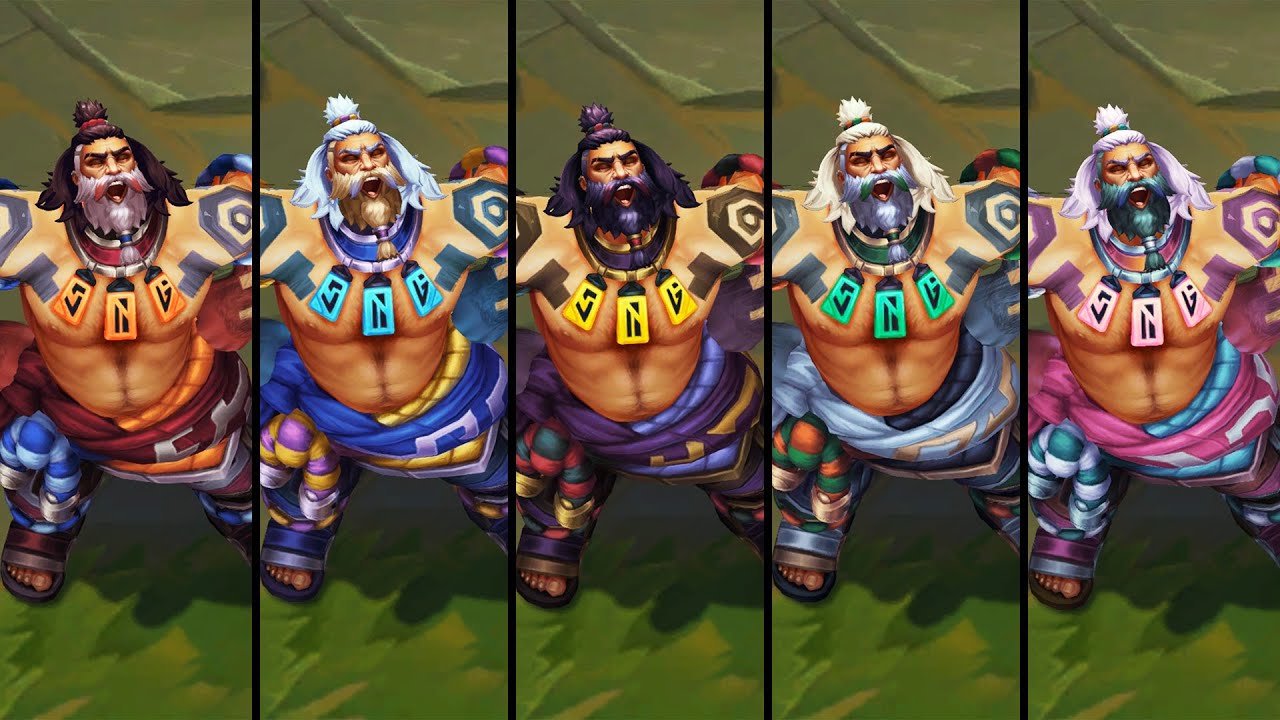 All Inkshadow Udyr Chromas | League of Legends - YouTube