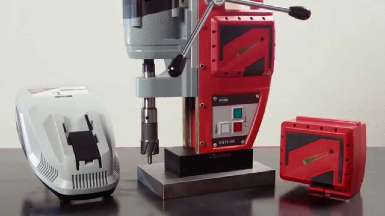 RUKO RS15AK Cordless Magnetic Drill - YouTube