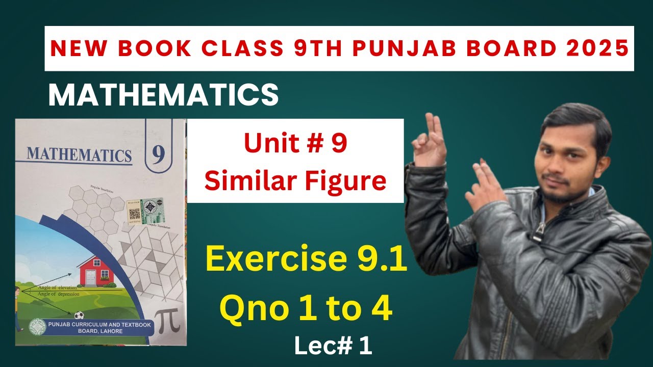 Class 9th Math new book Exercise 9.1 || 9th Math Ex 9.1 Qno 1 to 4 | Nine class math Ex 9.1 ...