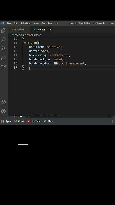 How To Make A Pentagon Shape In Html And Css Short Tutorial Short