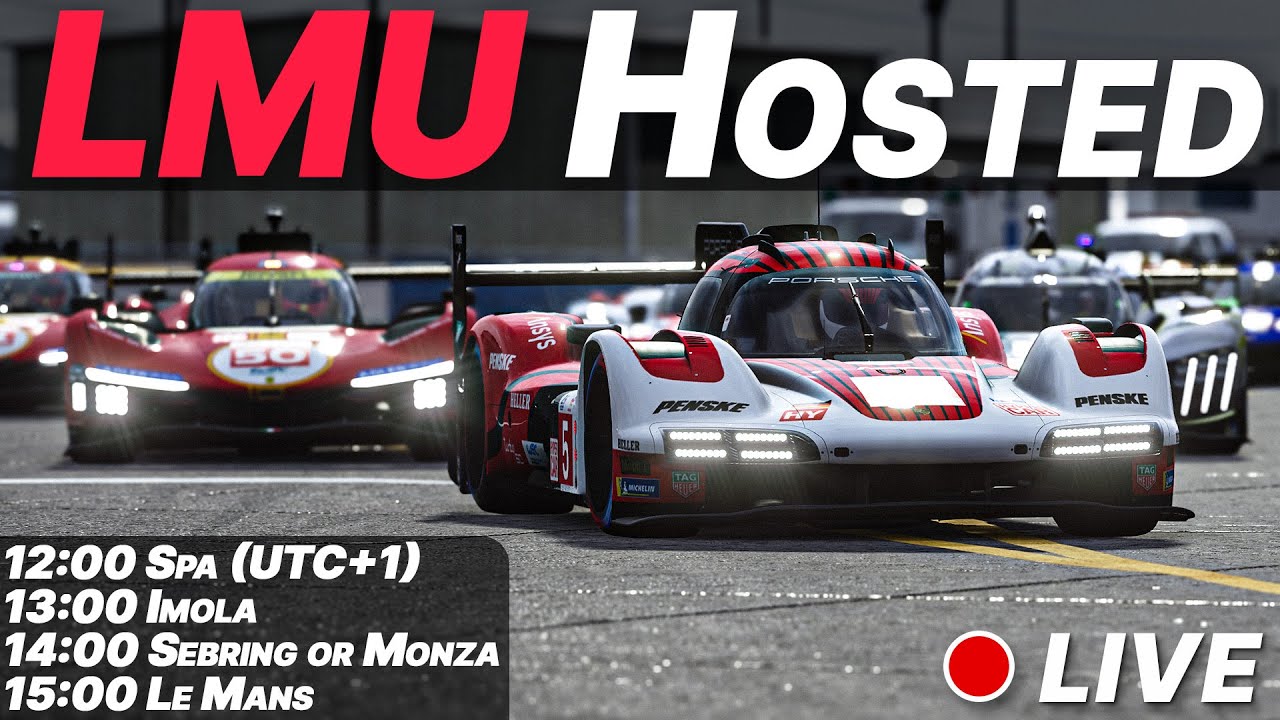 LMU Hosted Races - everybody is welcome to join 😊 | LMU Live - YouTube