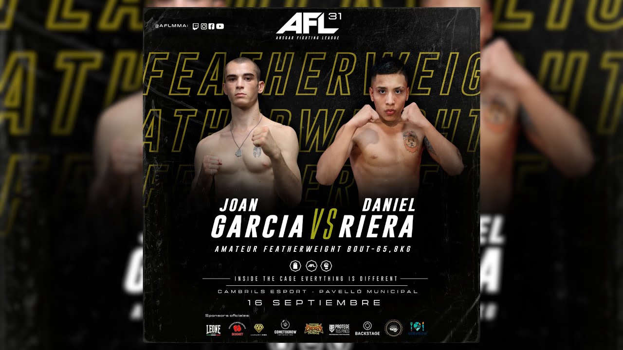 AFL 31 CAMBRILS | DANIEL ANDREI RIERA VS JOAN GARCIA Combate amateur - YouTube