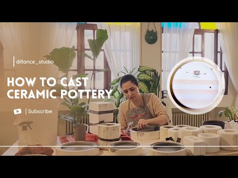 how to cast ceramic pottery - YouTube