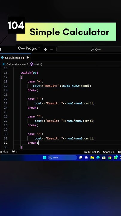 How to write a Calculator Program- Add, Subtract,Multiplcation ...