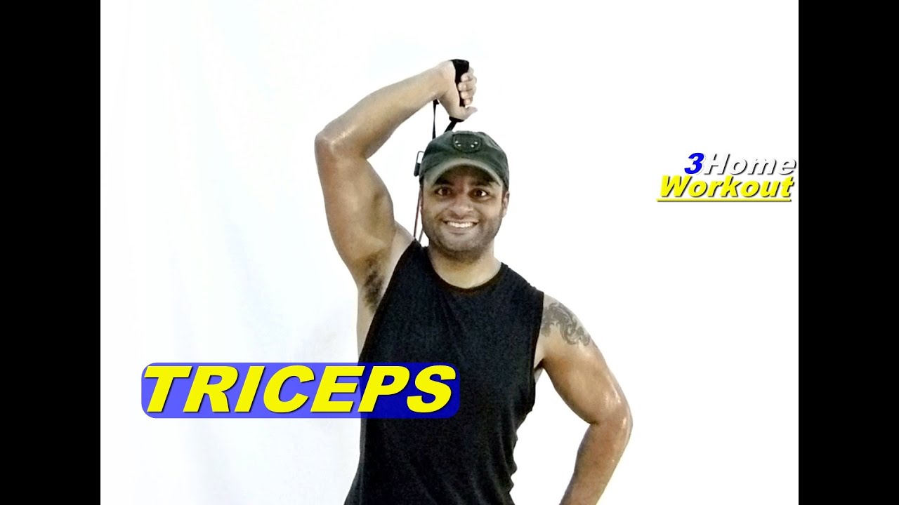 Fitness at Home - TRICEPS EXERCISE (ONE HAND OVERHEAD) - YouTube