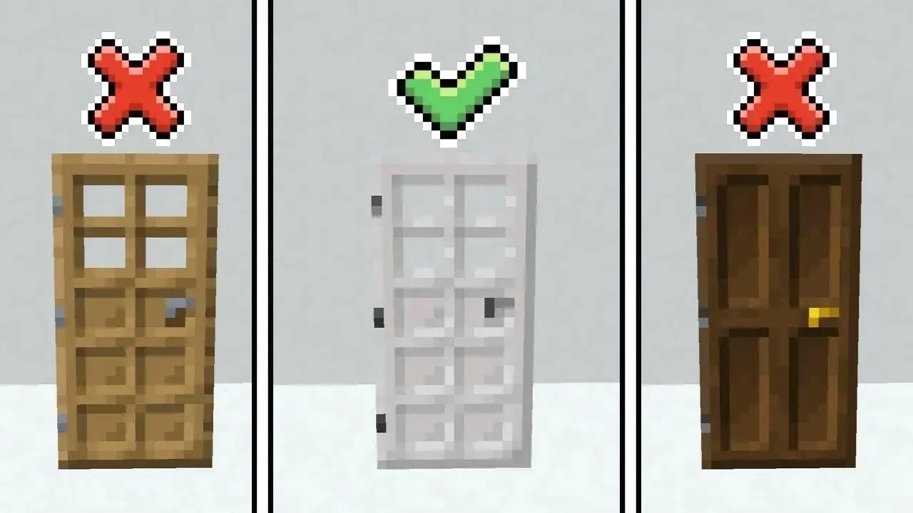 Choose The Correct Minecraft Door, Win $$$ - YouTube