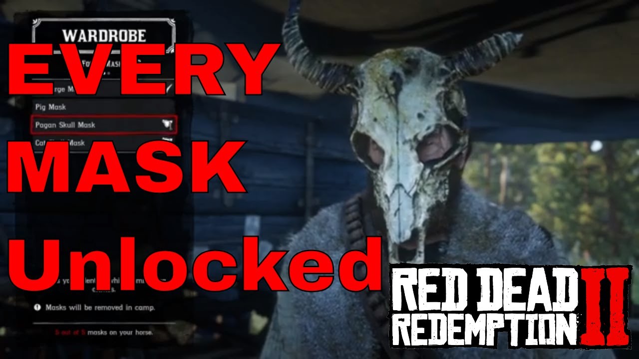 EVERY Rare Mask & Hat in Red Dead Redemption 2 - YouTube