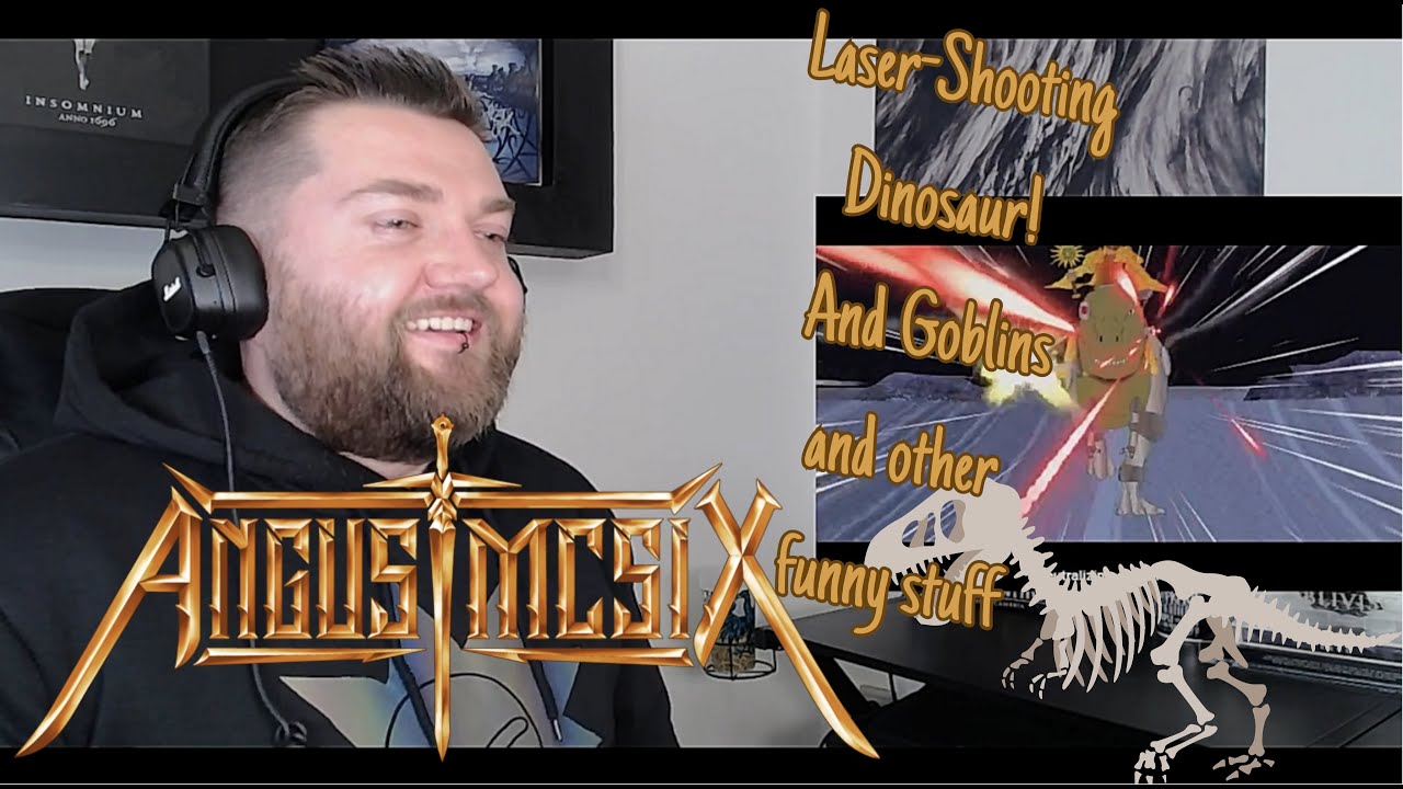 Mikro Reacts // Angus McSix - Laser-Shooting Dinosaur - YouTube