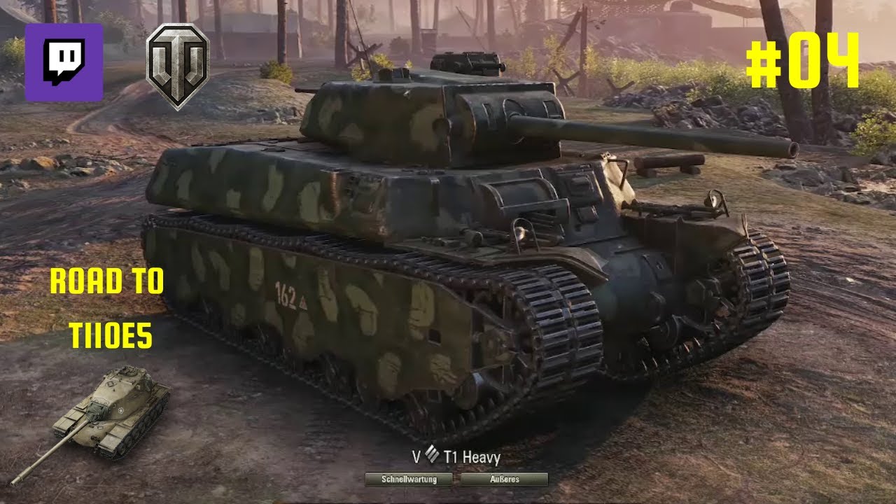 World of Tanks : Road to T110E5 | T1 Heavy und 1. Runde Tier V -⭐F05⭐ ...