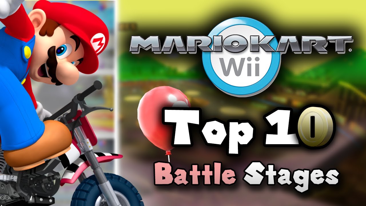 Top 10 Mario Kart Wii Battle Stages - YouTube