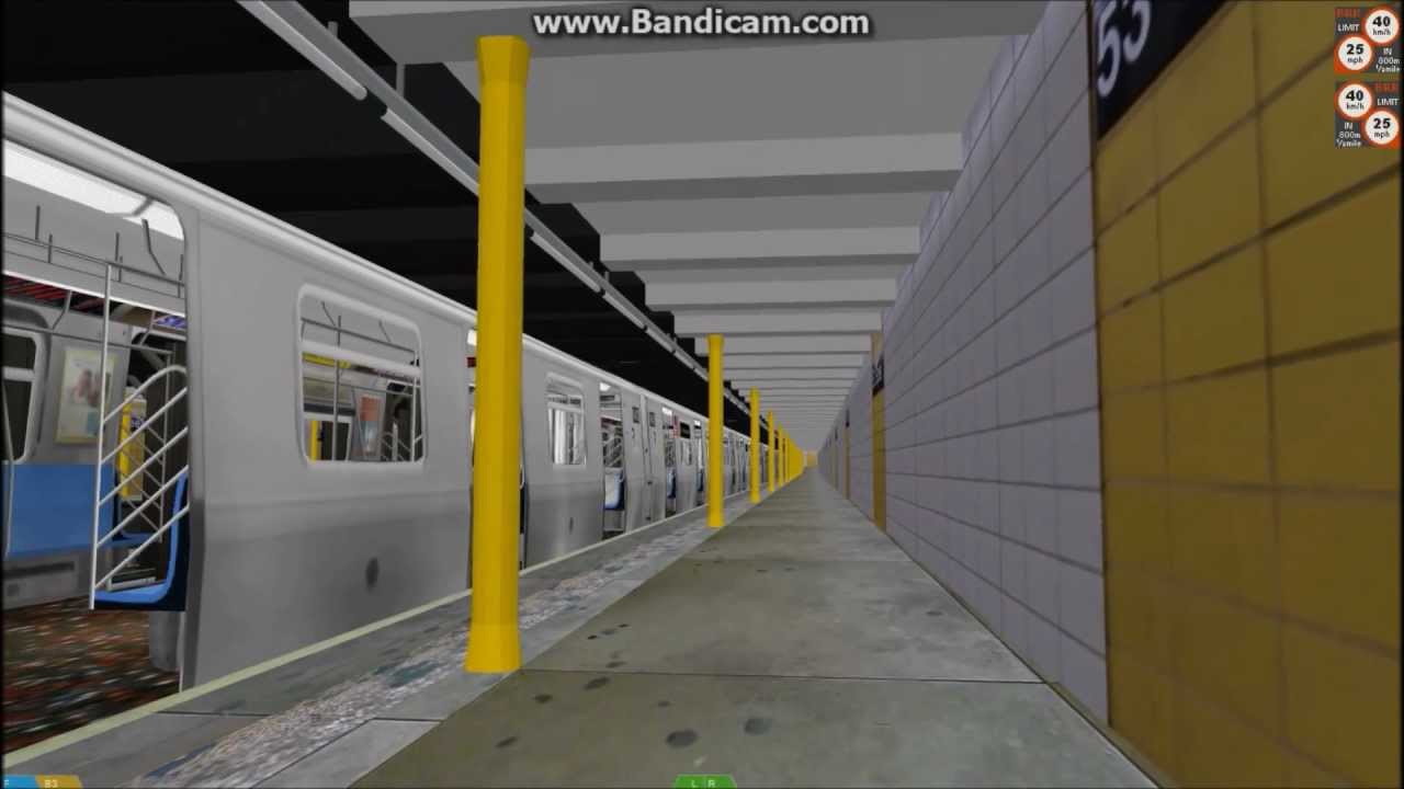 OpenBVE R160 | N | 45 St to 59 St! - YouTube