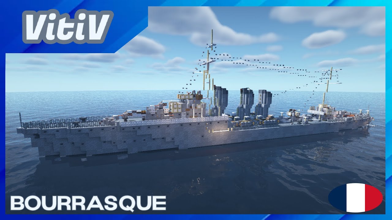 Bourrasque - Bourrasque-class Destroyer - Minecraft - YouTube