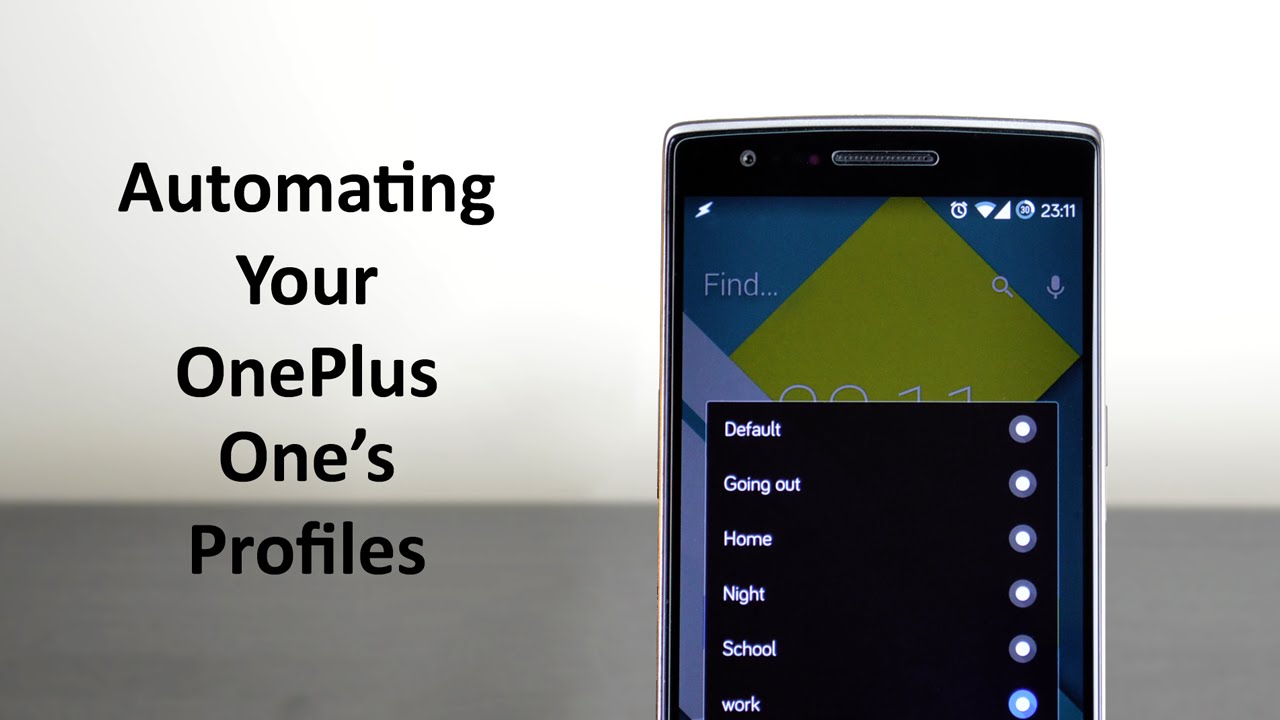 How To Automate Your OnePlus One's Profiles - YouTube