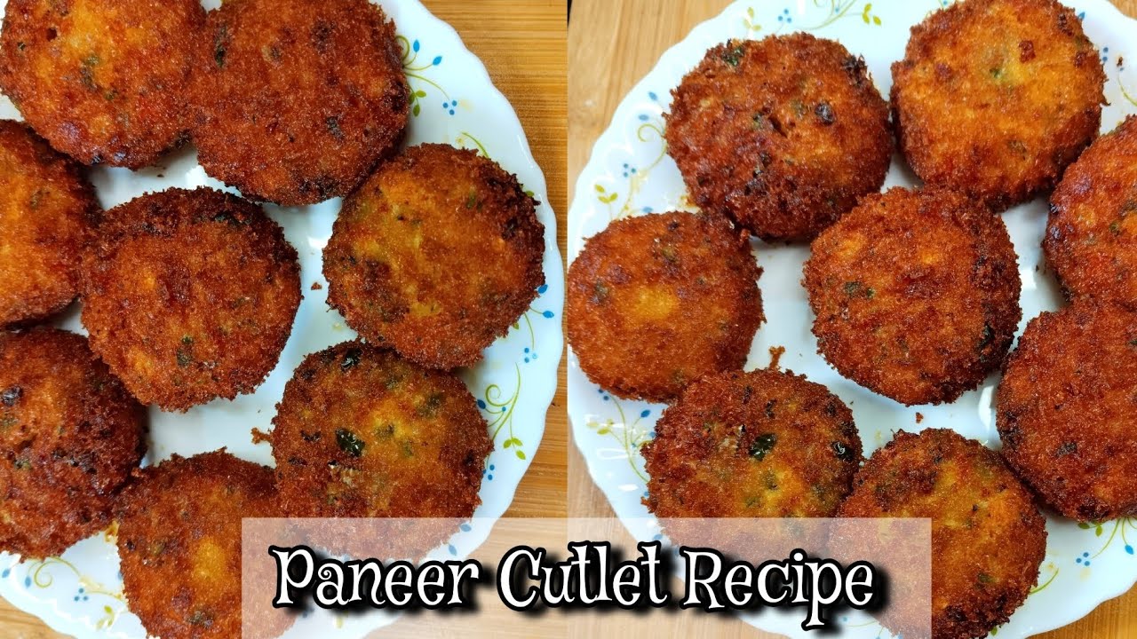 Paneer Cutlet | पनीर कटलेट | How To Make Paneer Cutlets | Easy Starter ...