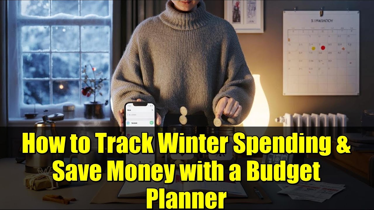 How to Track Winter Spending & Save Money with a Budget Planner - YouTube