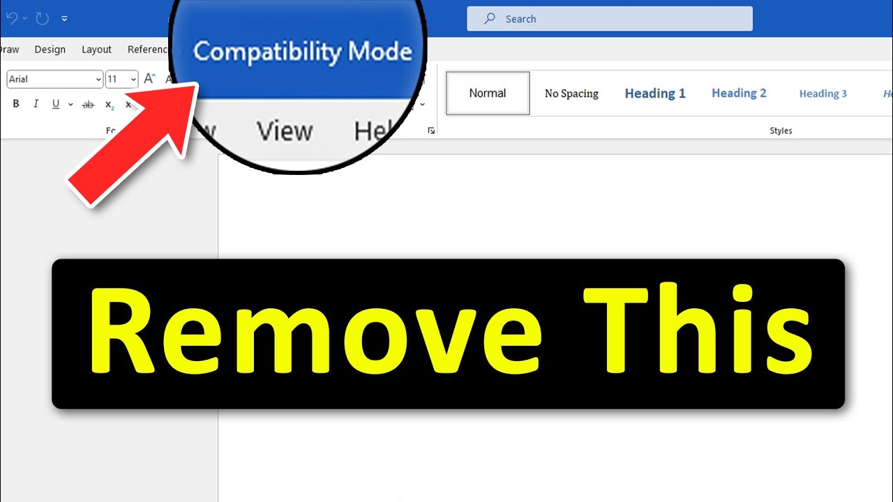 How To Remove Compatibility Mode In Word - YouTube