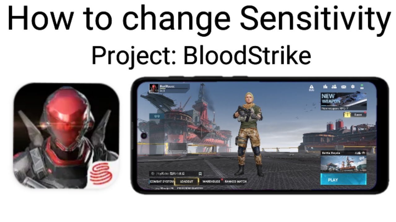 how to change sensitivity in Project BloodStrike - YouTube