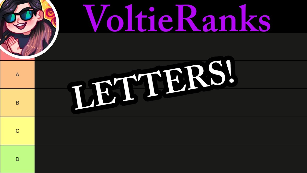 Ranking EVERY Letter in the Alphabet - YouTube