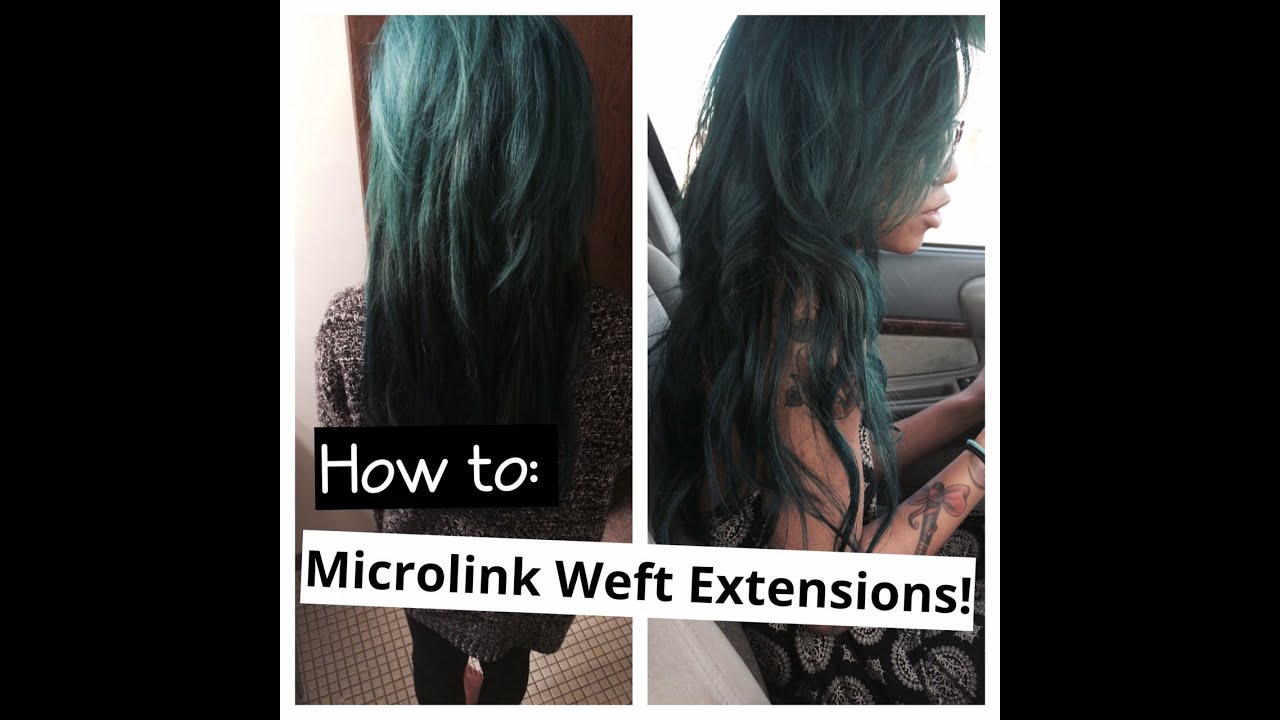 How to: Micro weft hair extensions - YouTube