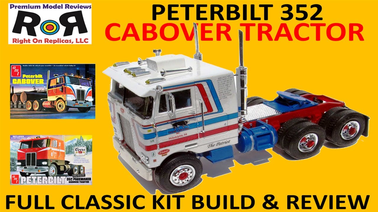 Peterbilt Cabover Pacemaker 1-25 Scale AMT 759 -Full Kit Build and ...