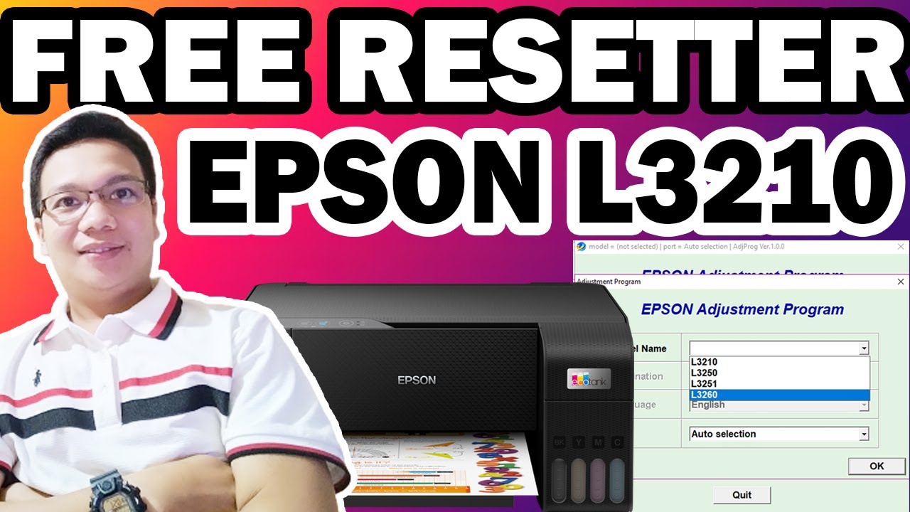 HOW TO RESET EPSON L3210 EPSON RESET YouTube
