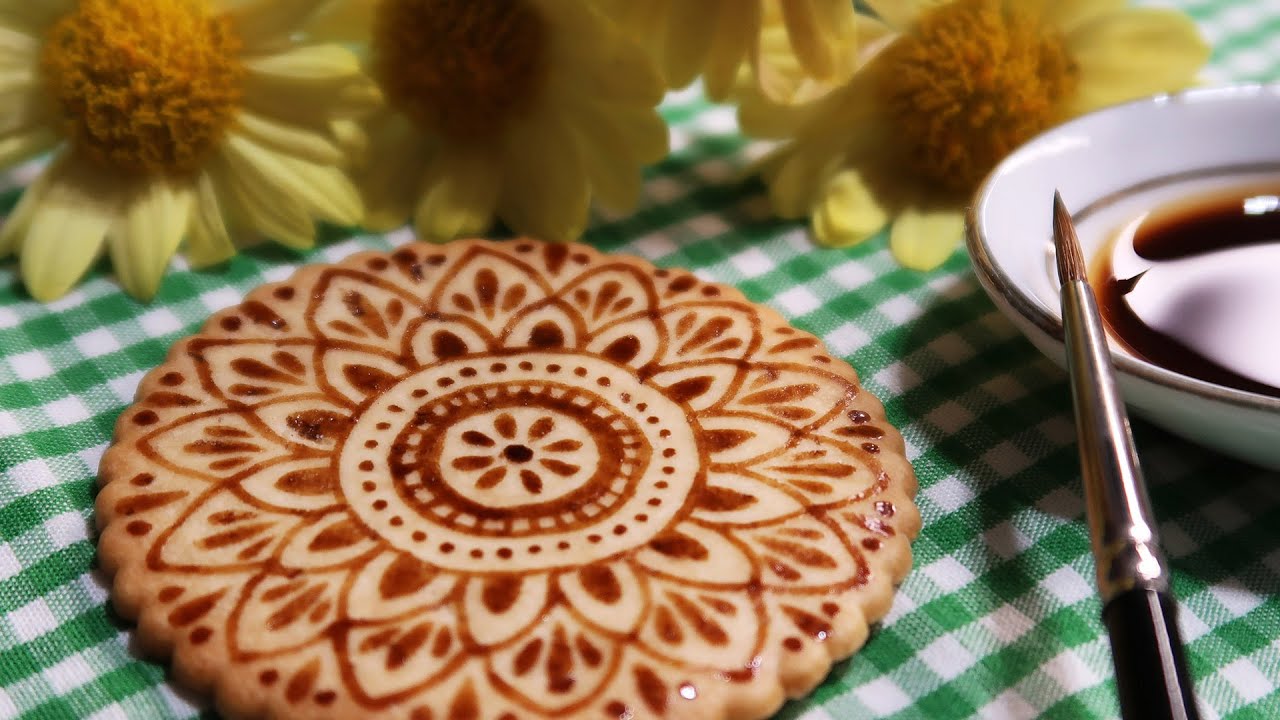 Coffee, Mandala, and Cracker | Coffee Painting - YouTube