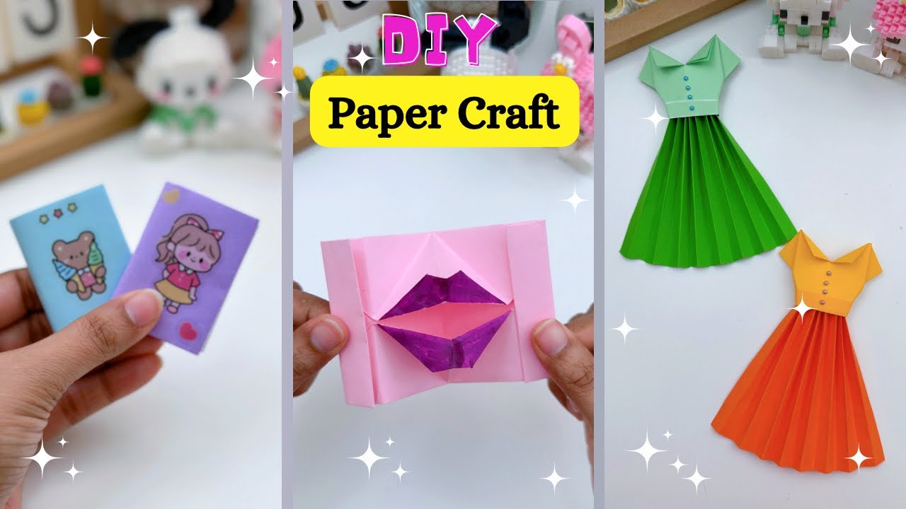 8 Easy Mini Paper craft Ideas / very Easy paper craft / miniature craft ...