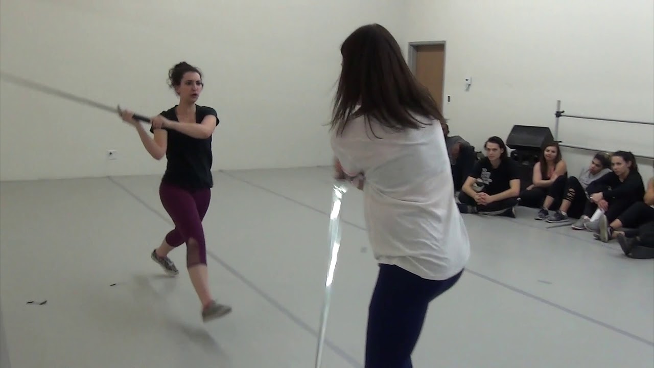 Basic Broadsword Fight - Shanie_Jessica 2 27 18 - YouTube