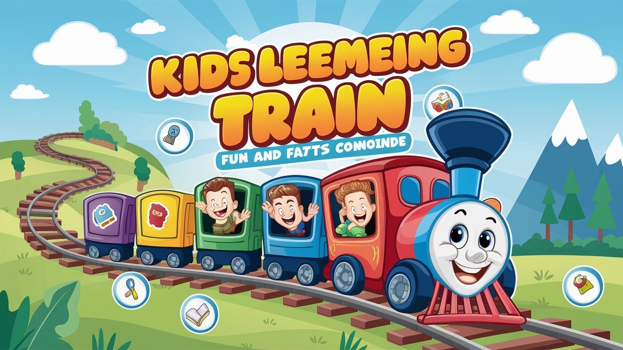 Kids Learning Train Fun and Facts Combined - YouTube