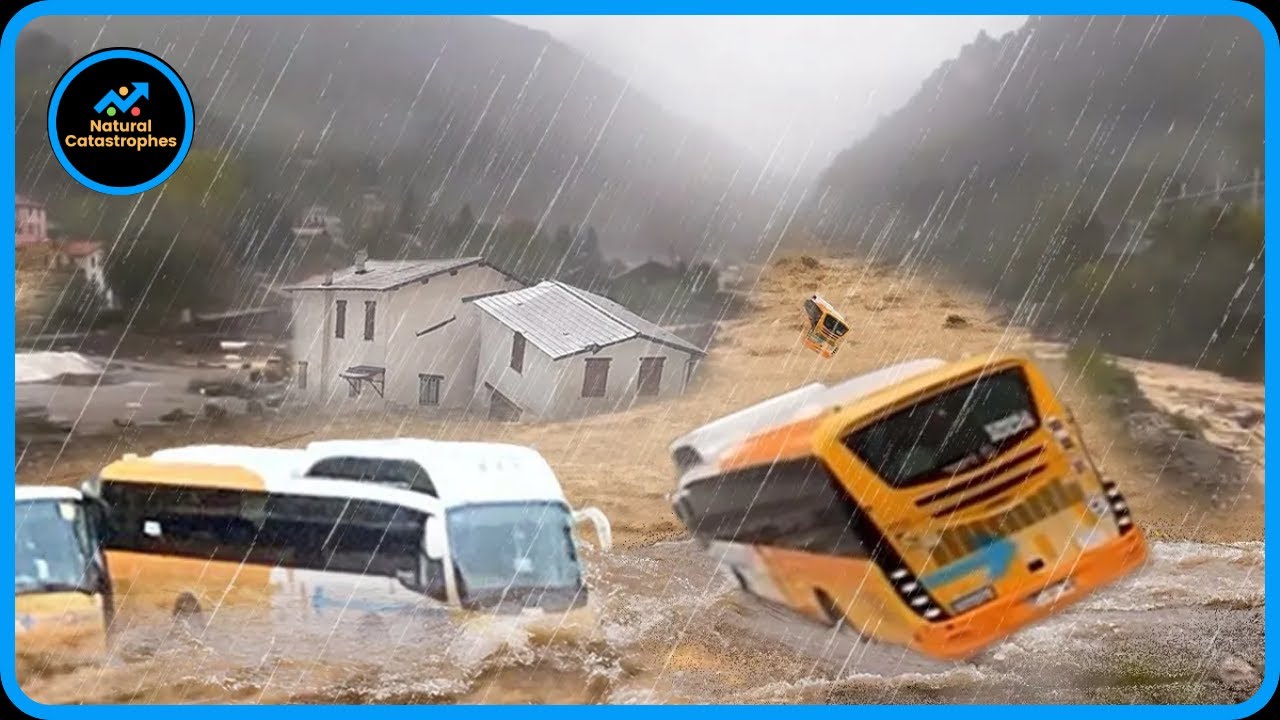Storm Aline Unleashes Chaos: Flooding in France - YouTube