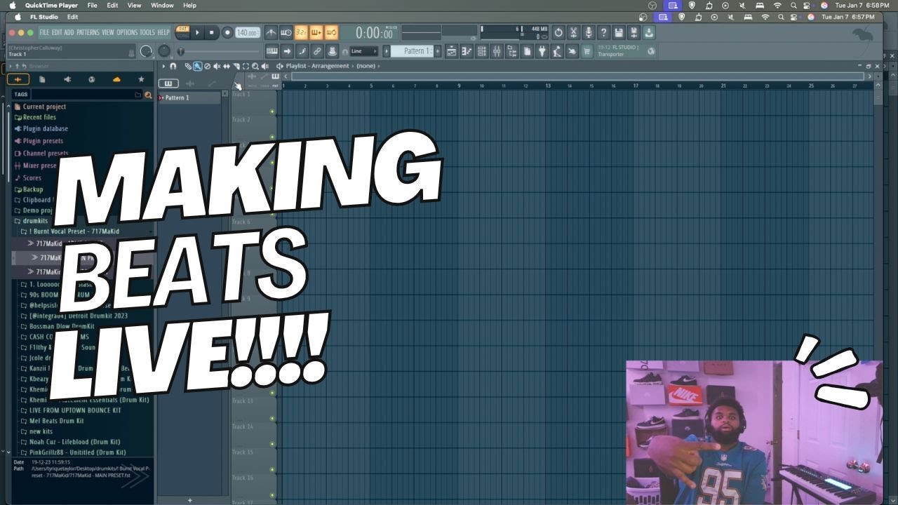 Making beats in Fl Studio! 1/28/25 - YouTube