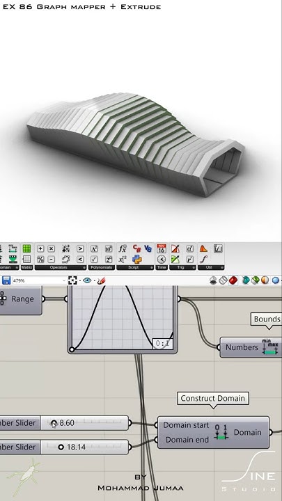 Grasshopper - EX 86 - Graph mapper + Extrude - YouTube