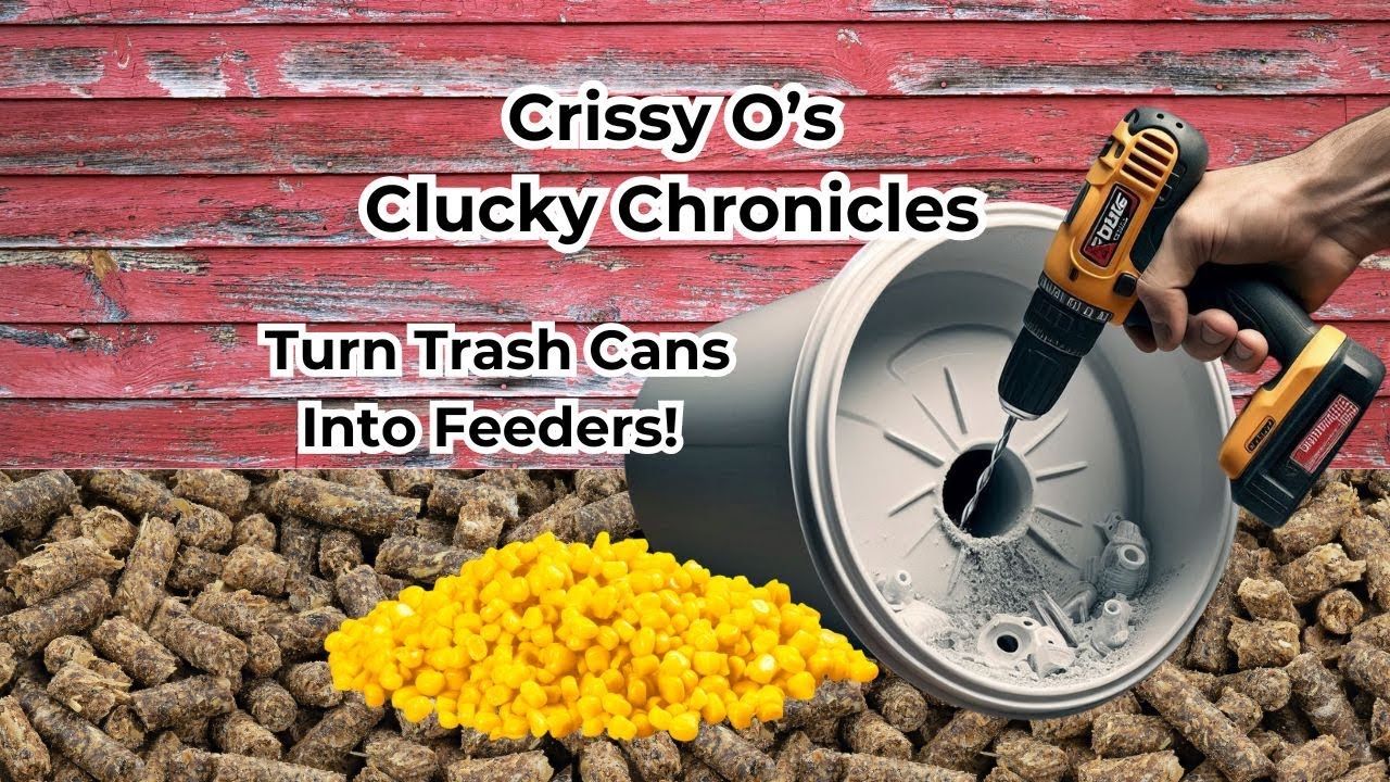 NEW Trash Cans Become AMAZING Chicken Feeders & Waterers (You Won't ...