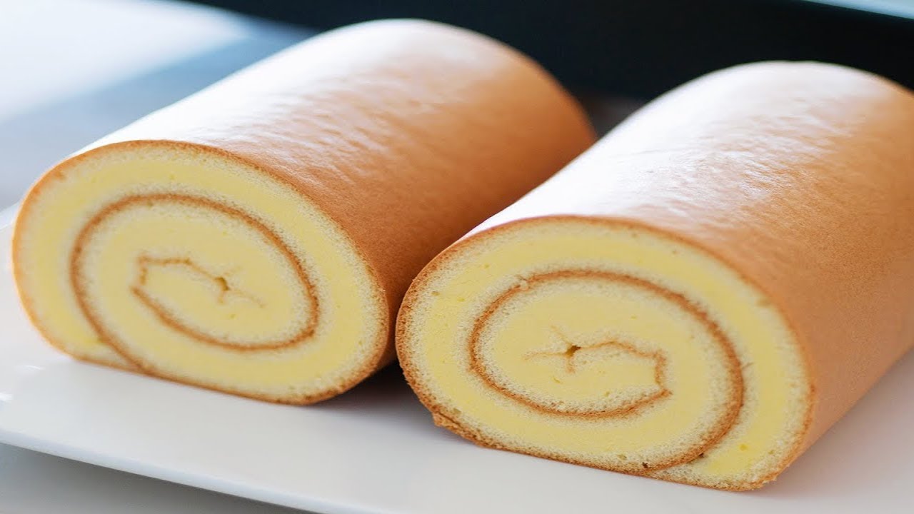 COMO hacer PASTEL de ROLLO SUIZO / Receta básica de pastel de rollo ...