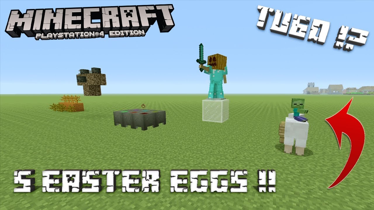 5 EASTER EGGS EN TU60 !! - Minecraft PS4/PS3 et XBOX ONE/360 !! - YouTube