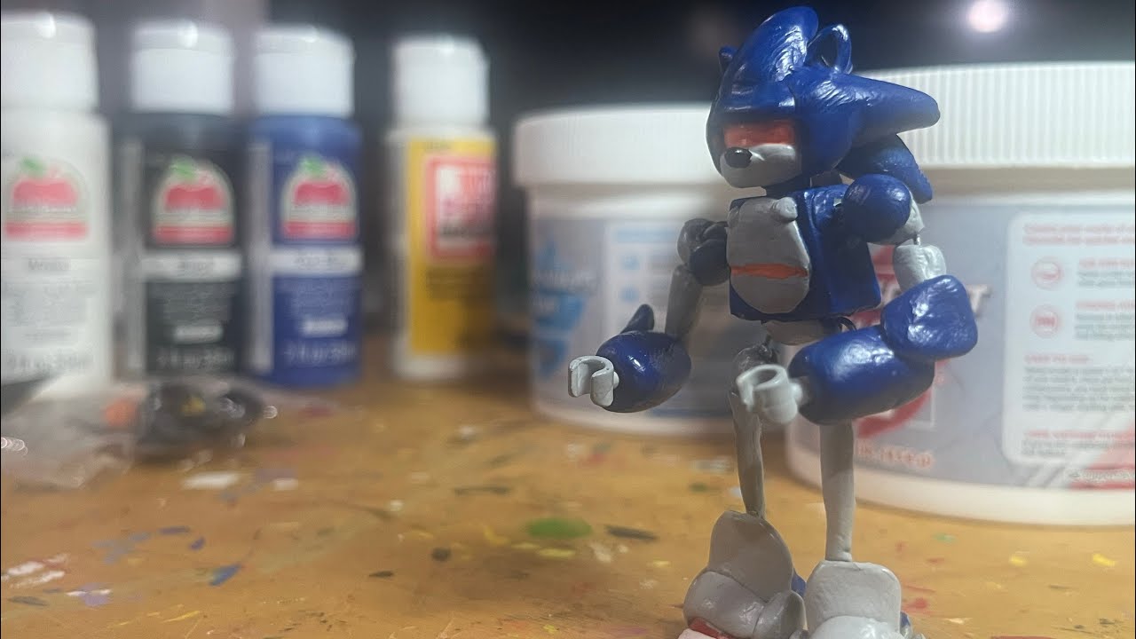 How to make a Lego mecha sonic custom minifigure part 1 materials - YouTube