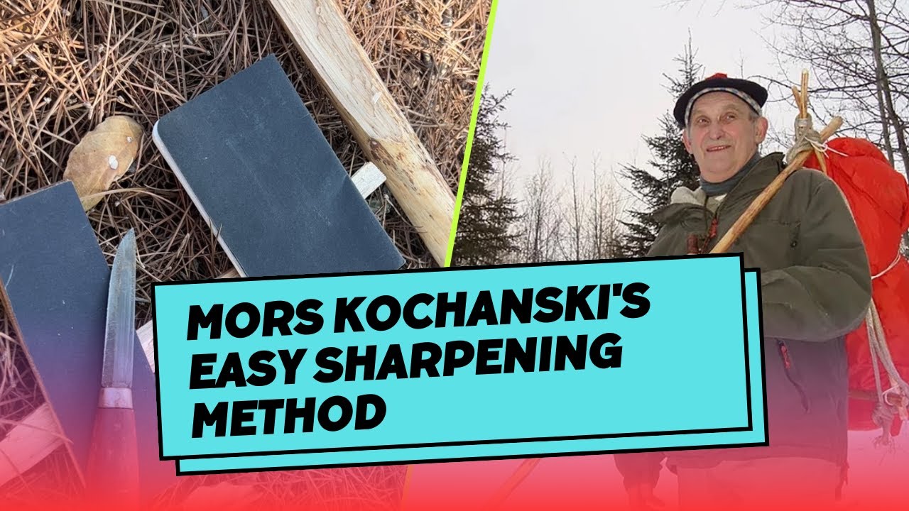 Mors Kochanski's sharpening method from his book "Bushcraft" - YouTube