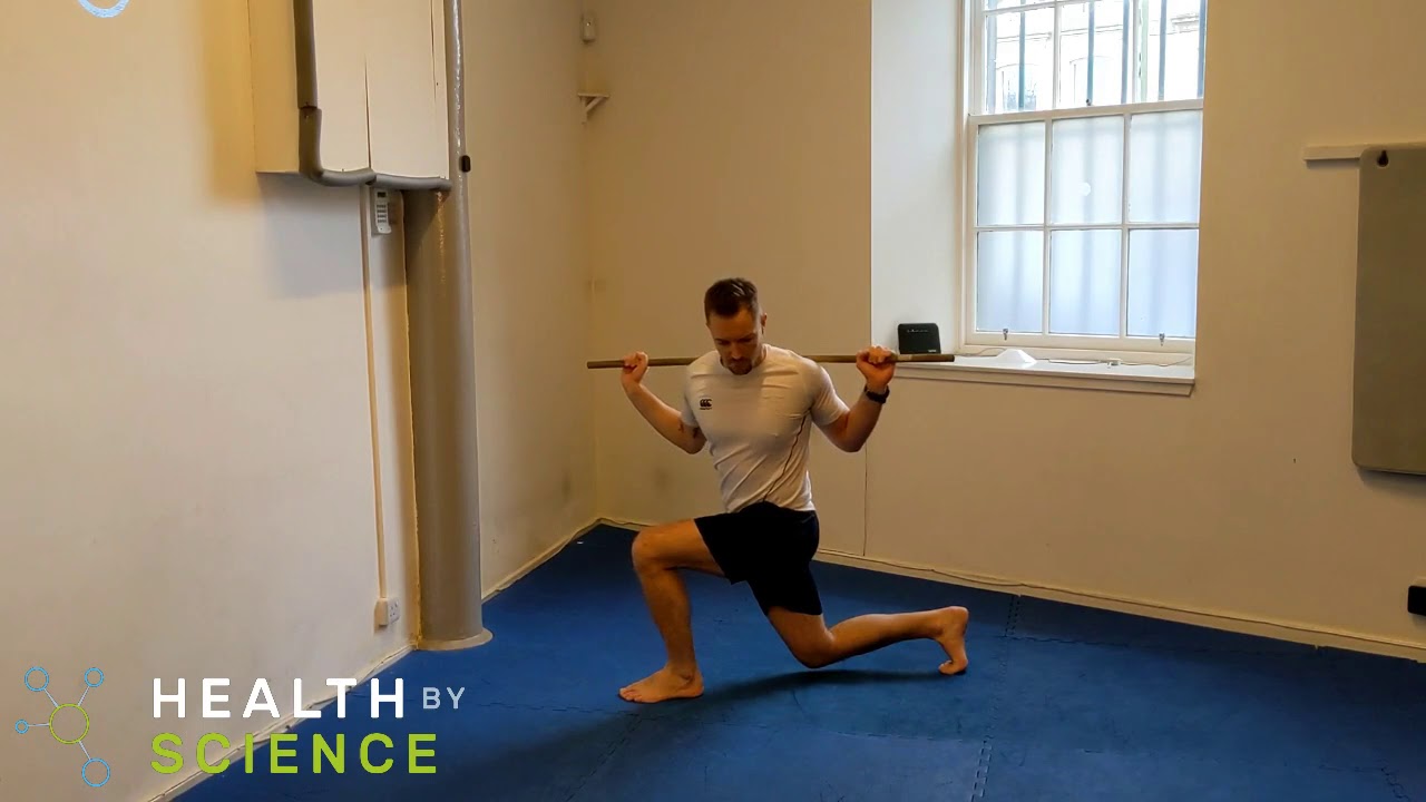 Stick Split Squat with internal rotation - YouTube