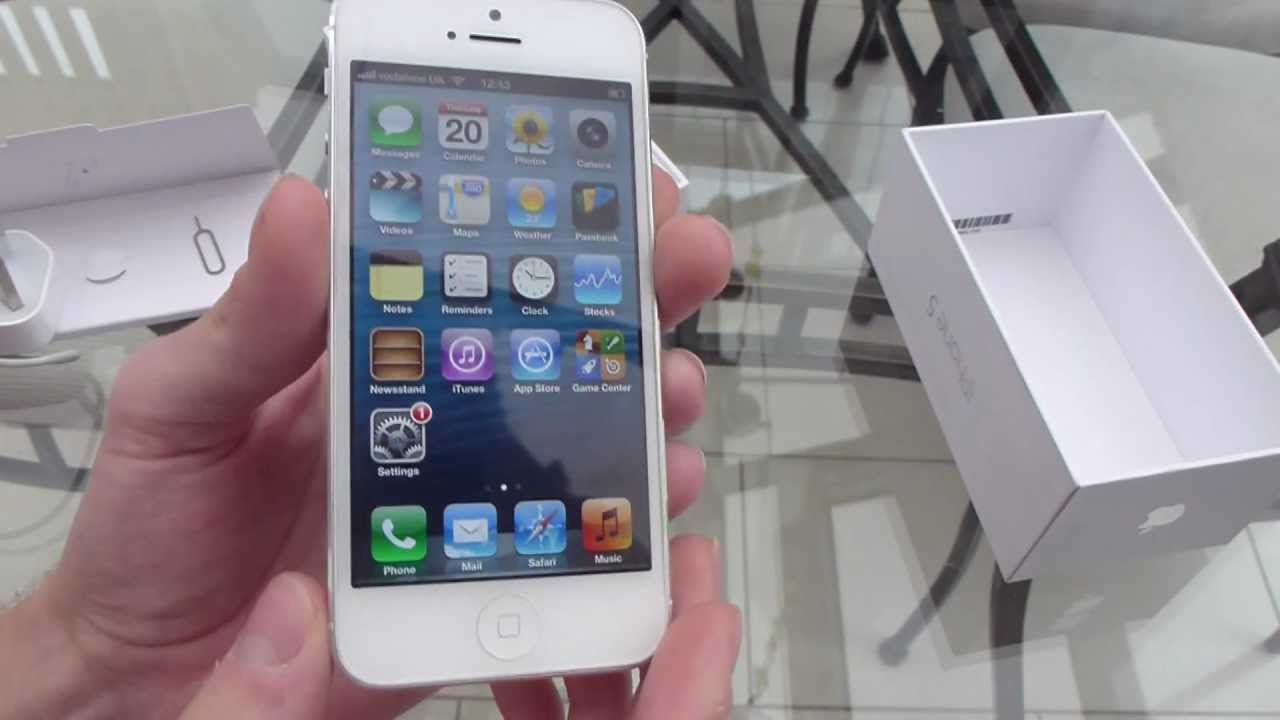 Apple iPhone 5 Unboxing - YouTube