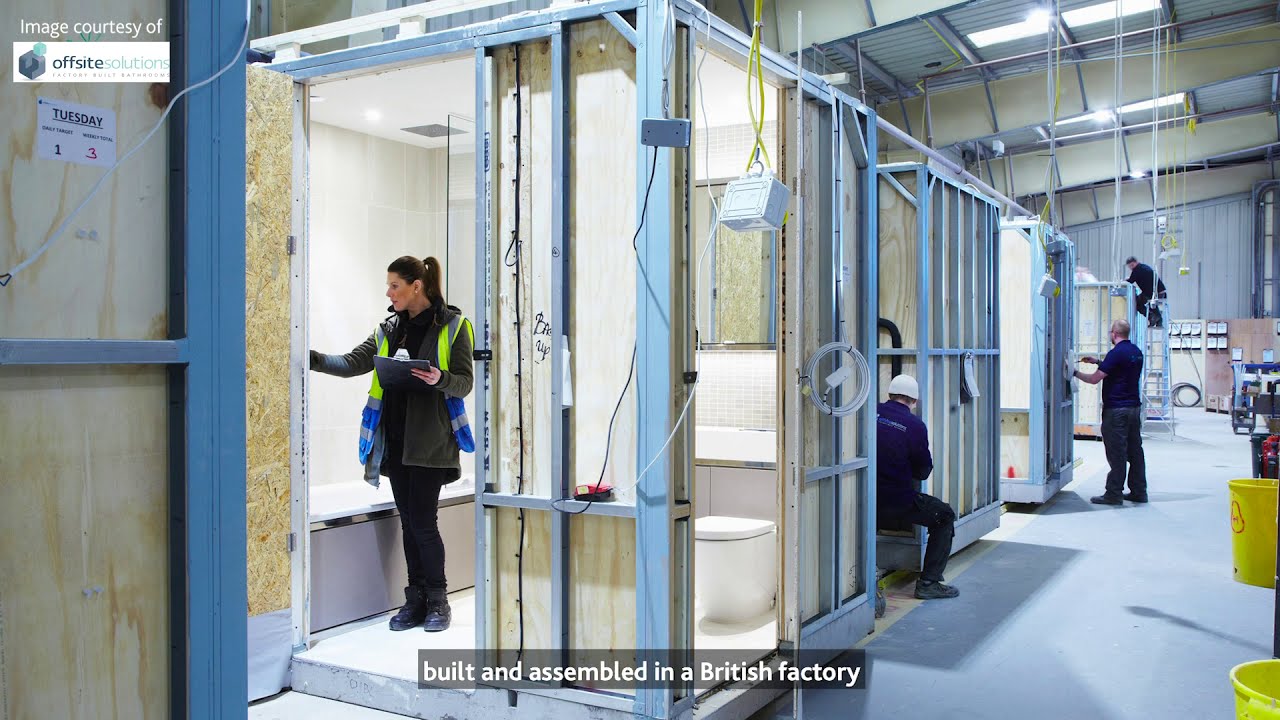 Offsite Solutions Bathroom Pods for Birmingham Residential Scheme Built by Willmott Dixon - YouTube