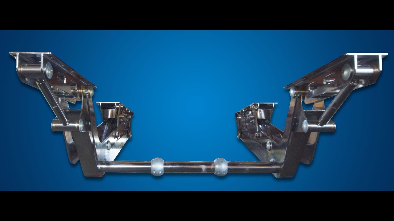 Under deck mounted catamaran tender lift - YouTube