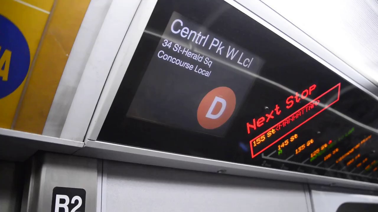 Rare: R160 (D) Train Ride From 161st Street to 135th Street - YouTube