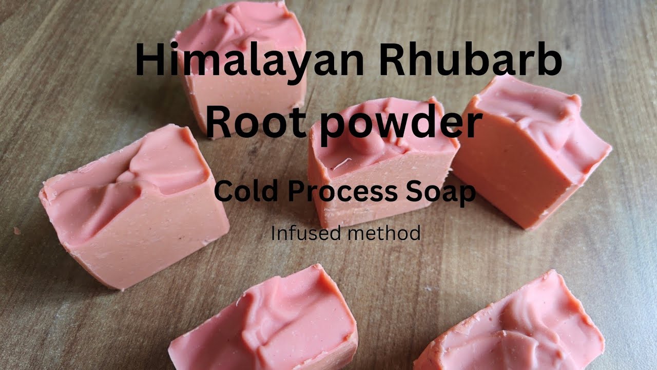 Soap Making with Himalayan Rhubarb Root Powder | Rhubarb Root Soap ...