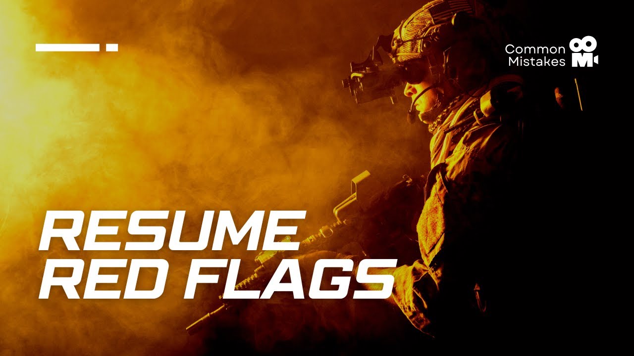 Resume Red Flags: Common Mistakes That Kill Your Chances - YouTube